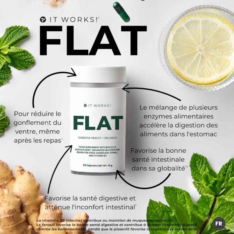FLAT : Capsules Minceur & Ventre Plat aux Probiotiques